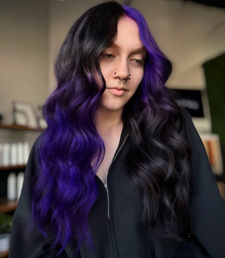 Split Dyed Hair Ideas 2025: Bold Red, Black, Blonde, Purple & More ...