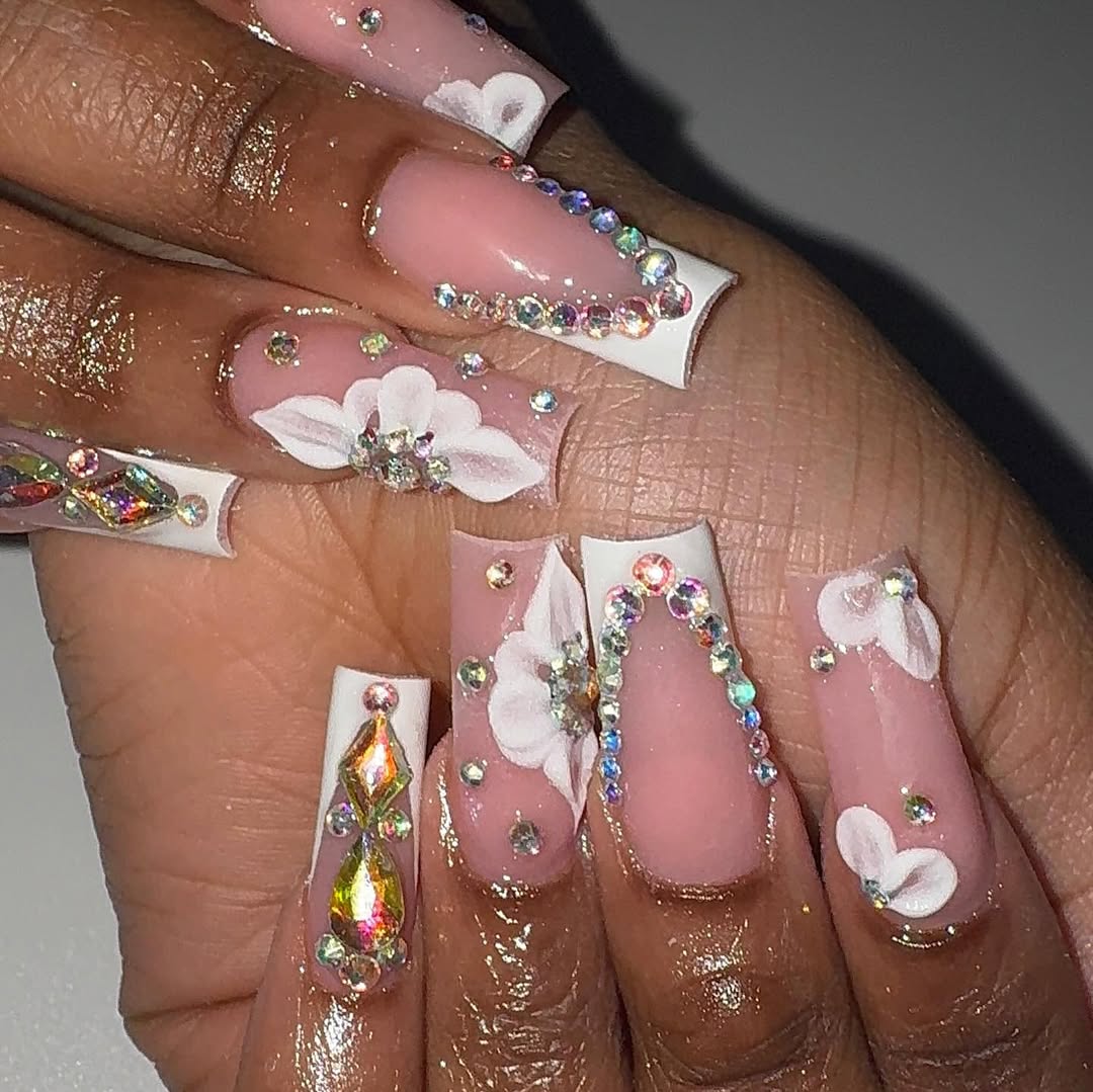 30 Cute Latina Nail Designs 2025 in Pink, Red, and Gold – Baddie Inspo ...