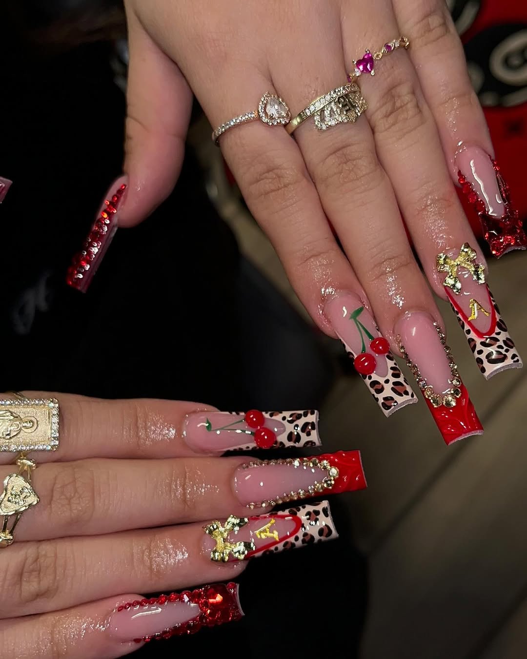 30 Cute Latina Nail Designs 2025 in Pink, Red, and Gold – Baddie Inspo ...