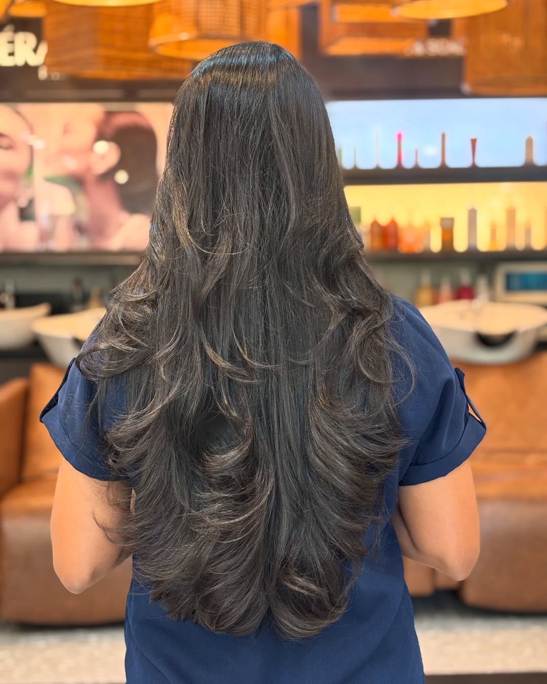 Long Layered Haircuts 2025 with Curtain Bangs and Face Framing Ideas ...