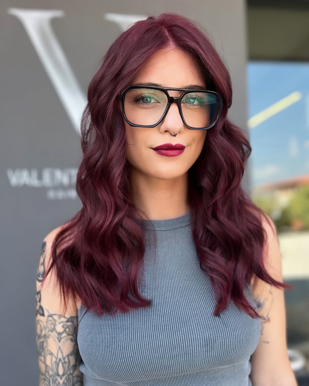 Cherry Cola Hair Color Hairstyles 2025 for Brown Skin, Curly Hair ...