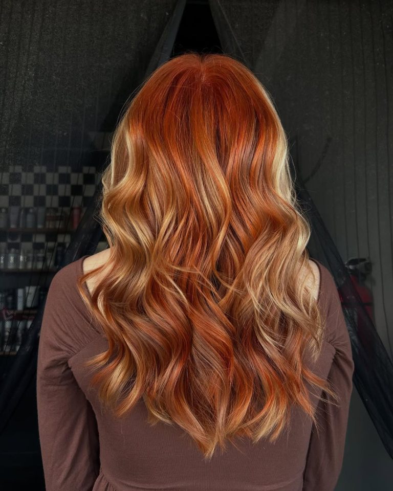 Calico Hair Color Hairstyles 2025 with Chunky Highlights, Bangs, Red ...