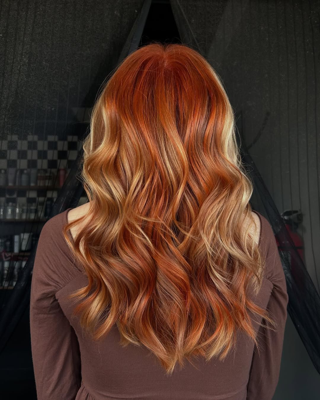 Calico Hair Color Hairstyles 2025 with Chunky Highlights, Bangs, Red ...