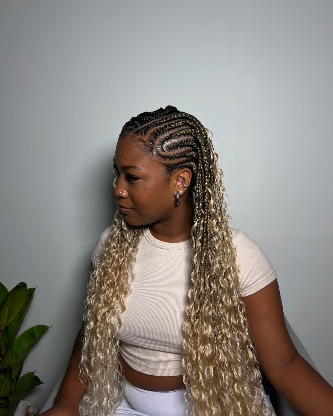 Fulani Braids Hairstyles 2025 with Curls, Beads, and Color Ideas for ...