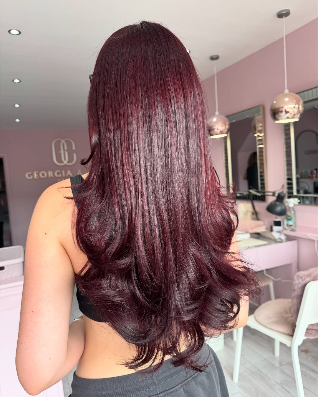 Cherry Cola Hair Color Hairstyles 2025 for Brown Skin, Curly Hair ...