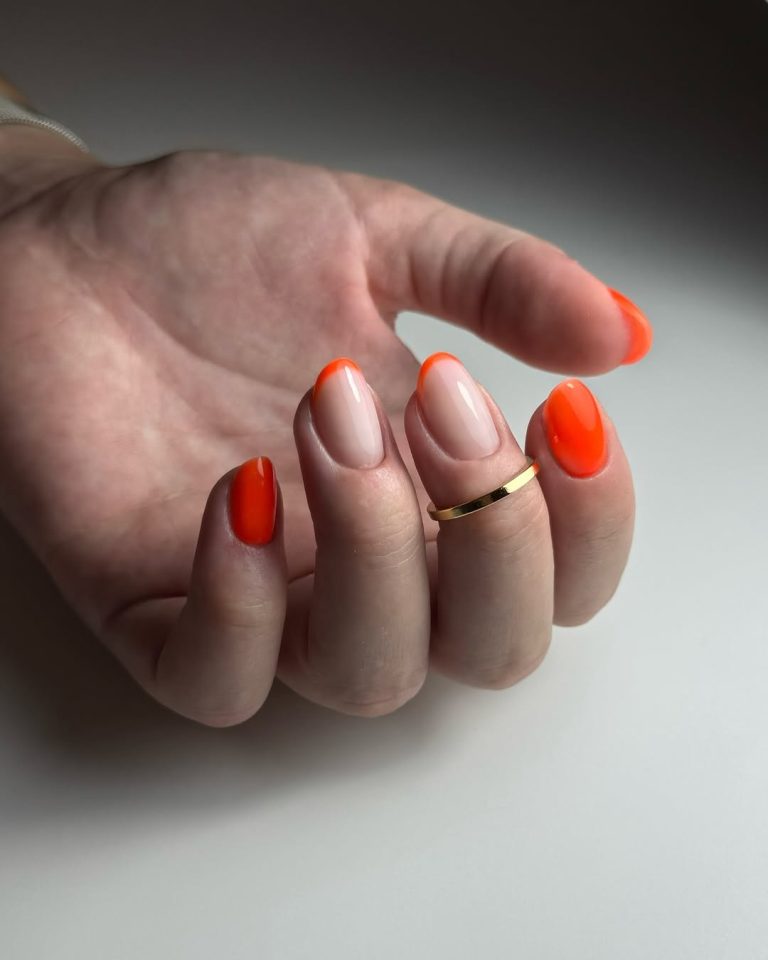 31 Orange Fall Nails 2025 Ideas with Almond, Square, Cute Art, Bright ...