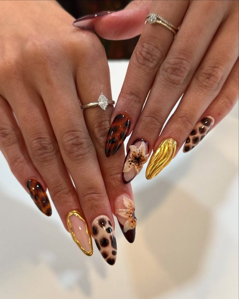 Fall Nail Ideas 2025: Almond, Coffin, Short & Square Designs, Colors ...