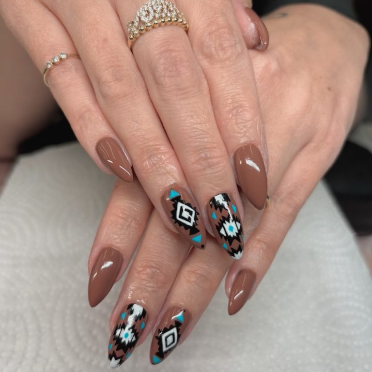 Fall Western Nails 2025 Ideas: Cute Acrylic Almond, Gel, and Short ...