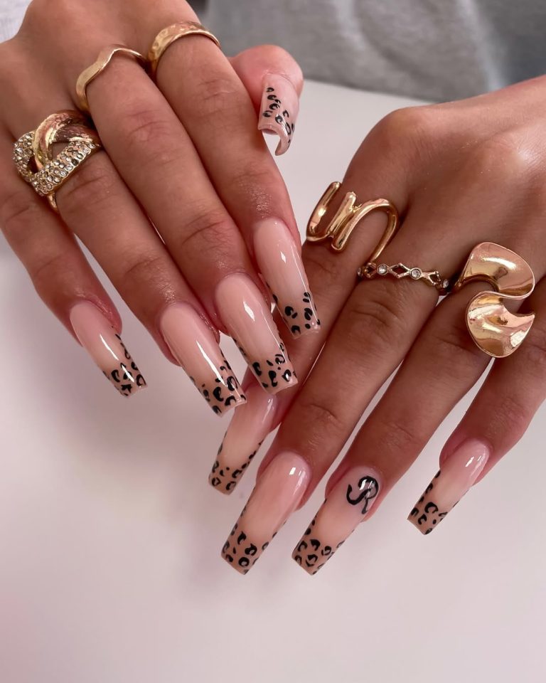 Fall Cheetah Nails 2025: 29 Cute, Short, Almond, Acrylic and French Tip ...