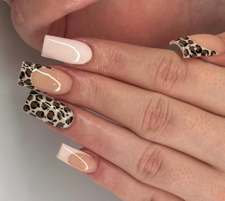 Fall Cheetah Nails 2025: 29 Cute, Short, Almond, Acrylic and French Tip ...