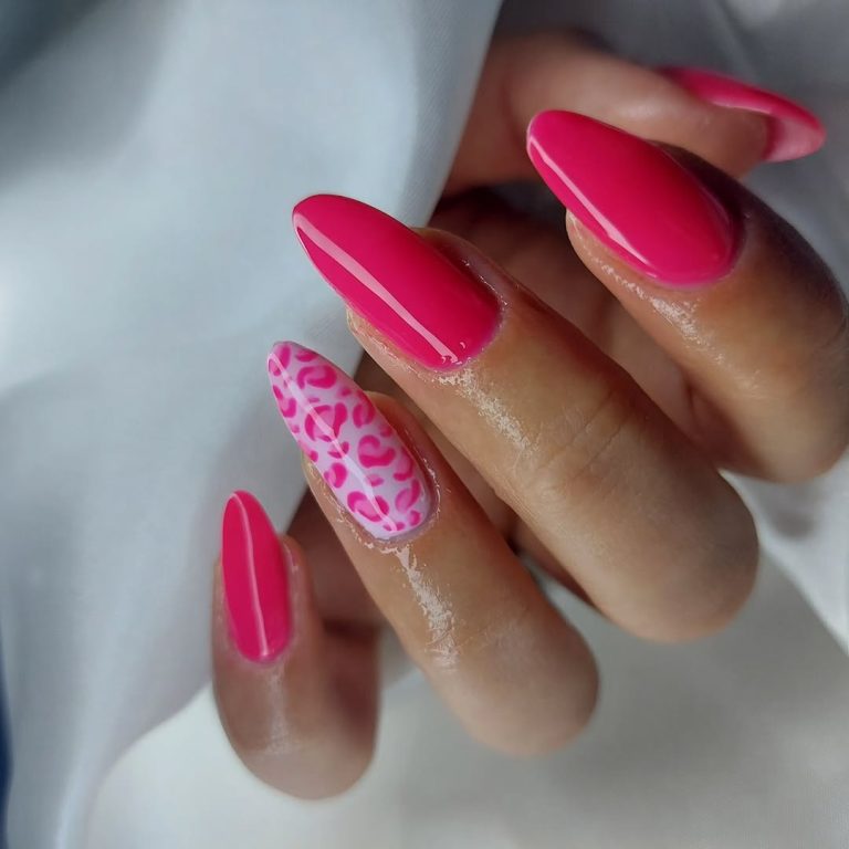 Leopard Print Nails 2025: French Tips, Short Square, Red, Pink, Glitter ...
