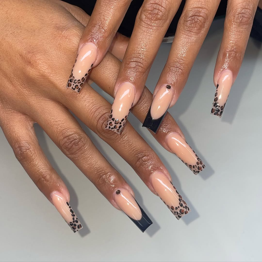 Fall Cheetah Nails 2025: 29 Cute, Short, Almond, Acrylic and French Tip ...