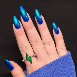 Blue Fall Nails 2025: Cute, Simple, Dark & Acrylic Designs in Square ...
