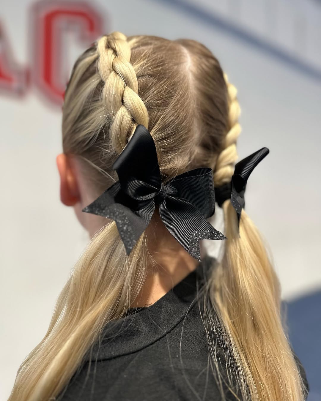 Cheer Hairstyles 2025–2026: Gameday hair from bows high pony to half up ...